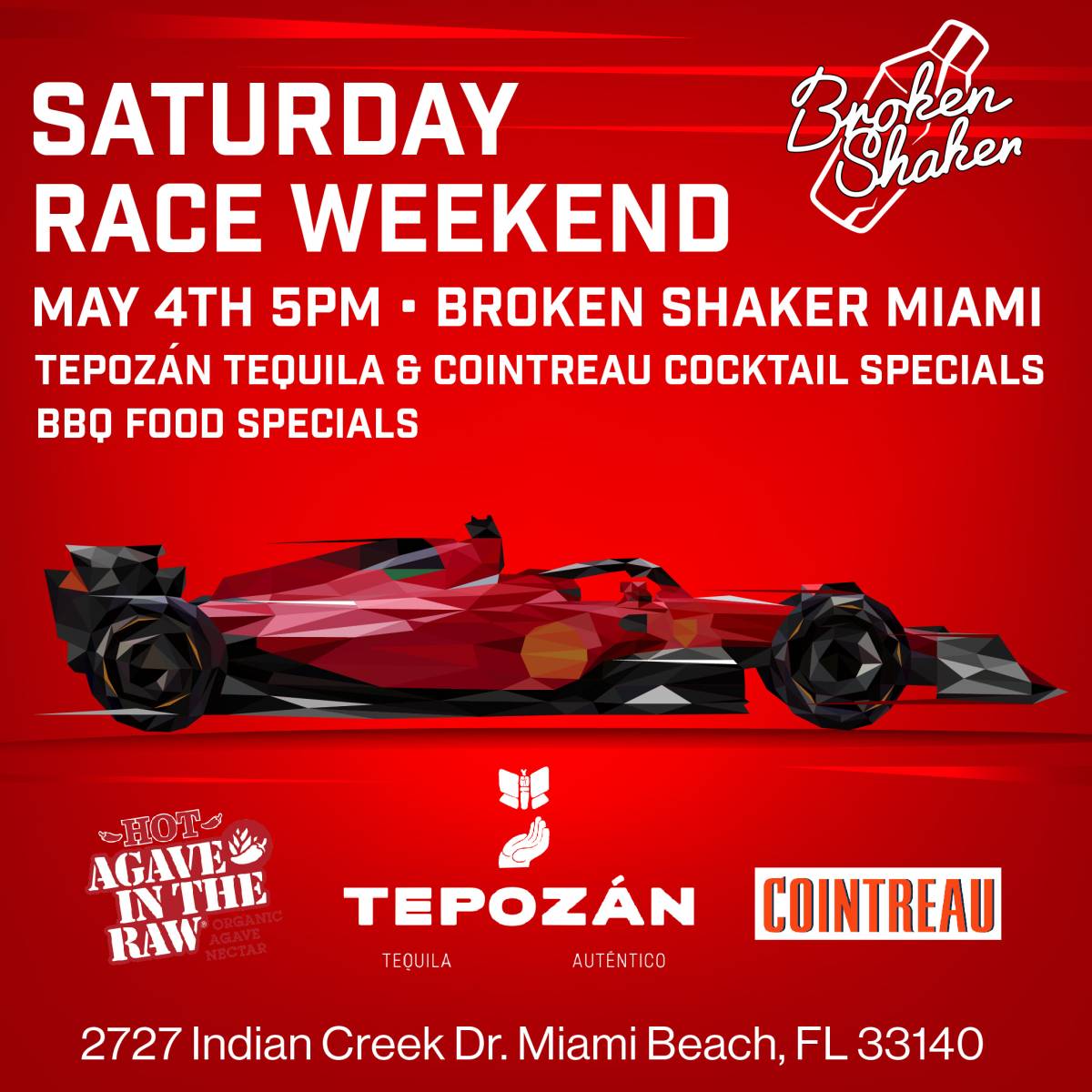 Saturday Race Weekend @ Broken Shaker Miami - Freehand Hotel Miami